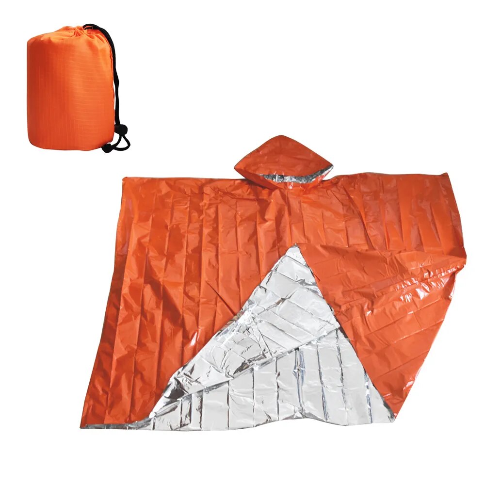 WATER PROOF EMERGENCY REUSABLE PONCHO (with bag) – Never Stop